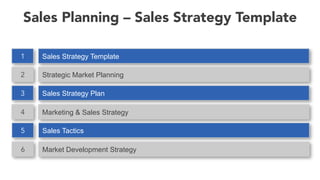 Sales Planning - Sales Strategy Template | PDF