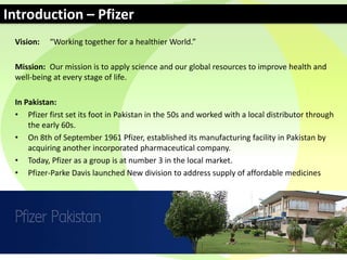 Sales Report - Pfizer Pakistan | PPT