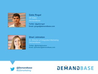 Sales Vs. Marketing at Demandbase | PDF