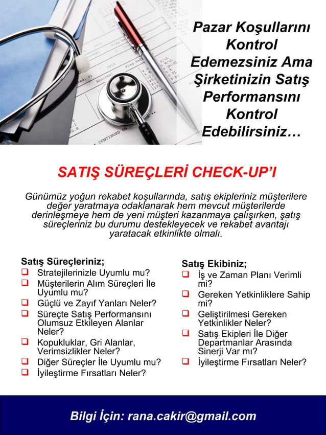 Sales Check Up | PPT