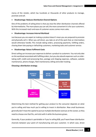 Sales Force and Channel Management | PDF