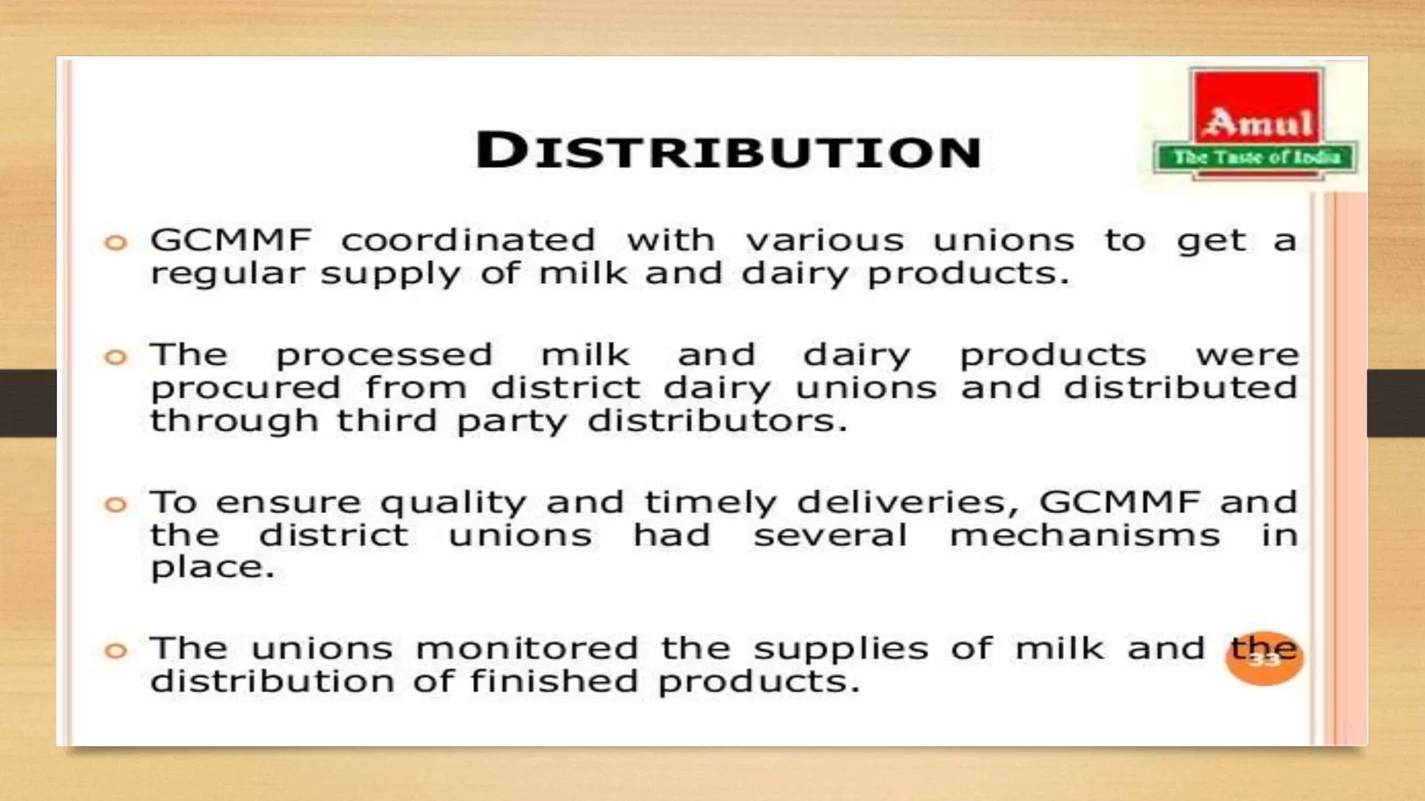 Sales and distribution channel of amul | PPTX