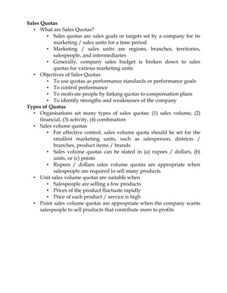 Sales And Distribution Management | DOC