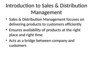 Sales_and_Distribution_Managementyyyiuuiiuiui | PPTX