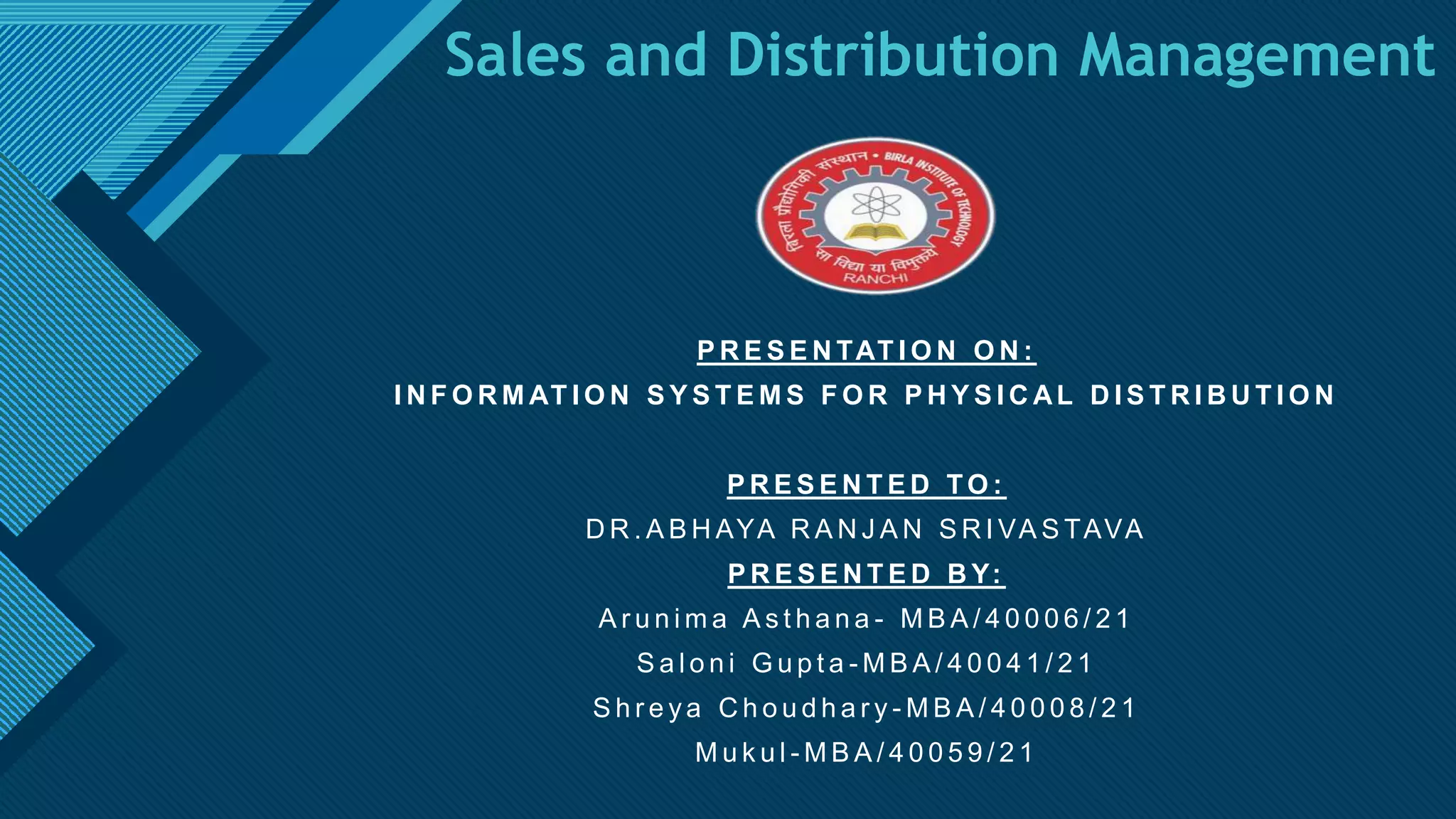 Sales and Distribution Management- PPT.pptx