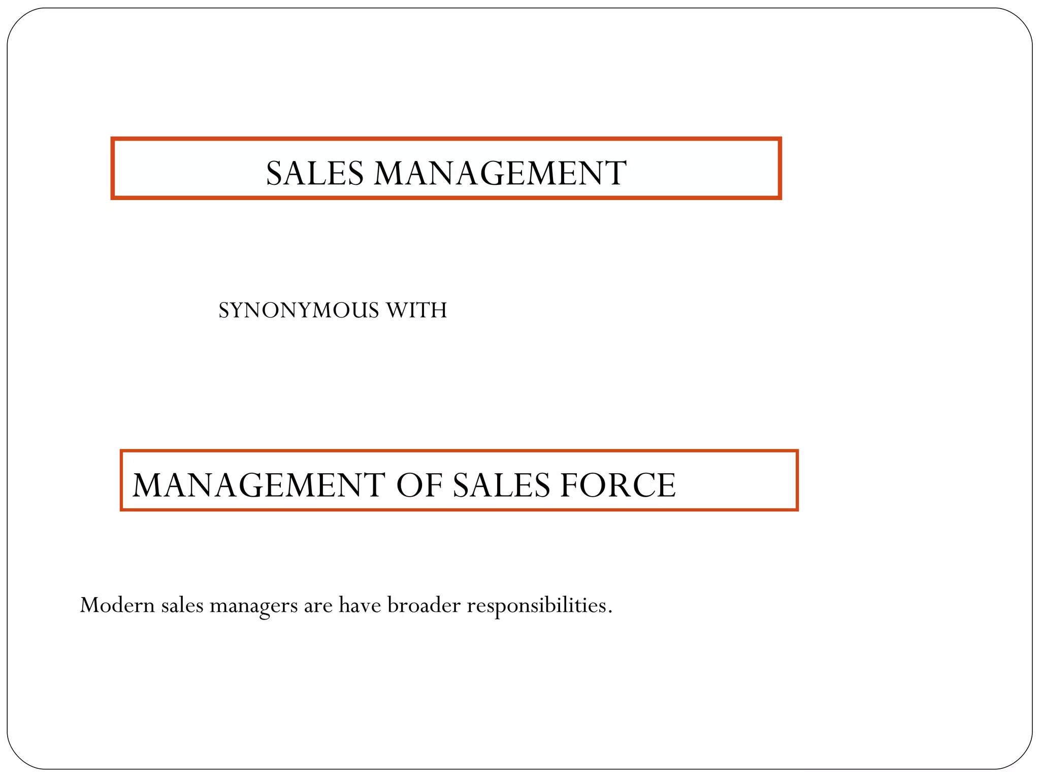 Sales And Distribution Management Intro | PPT