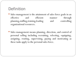 Sales And Distribution Management Intro | PPT