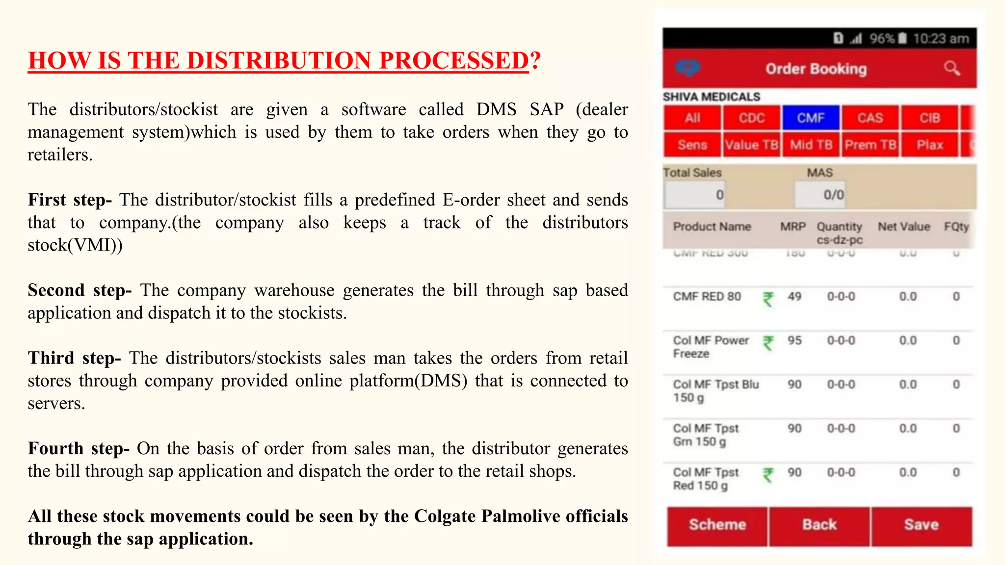 SALES AND DISTRIBUTION MANAGEMENT OF COLGATE PALMOLIVE | PPTX