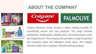 SALES AND DISTRIBUTION MANAGEMENT OF COLGATE PALMOLIVE | PPTX