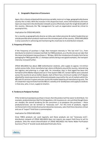 Sales and distribution model of zydus wellnes | DOCX