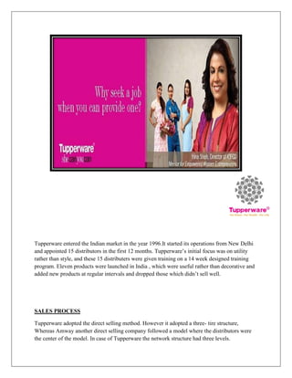 Sales and distribution of dell, tupperware, ibm, amway | PDF