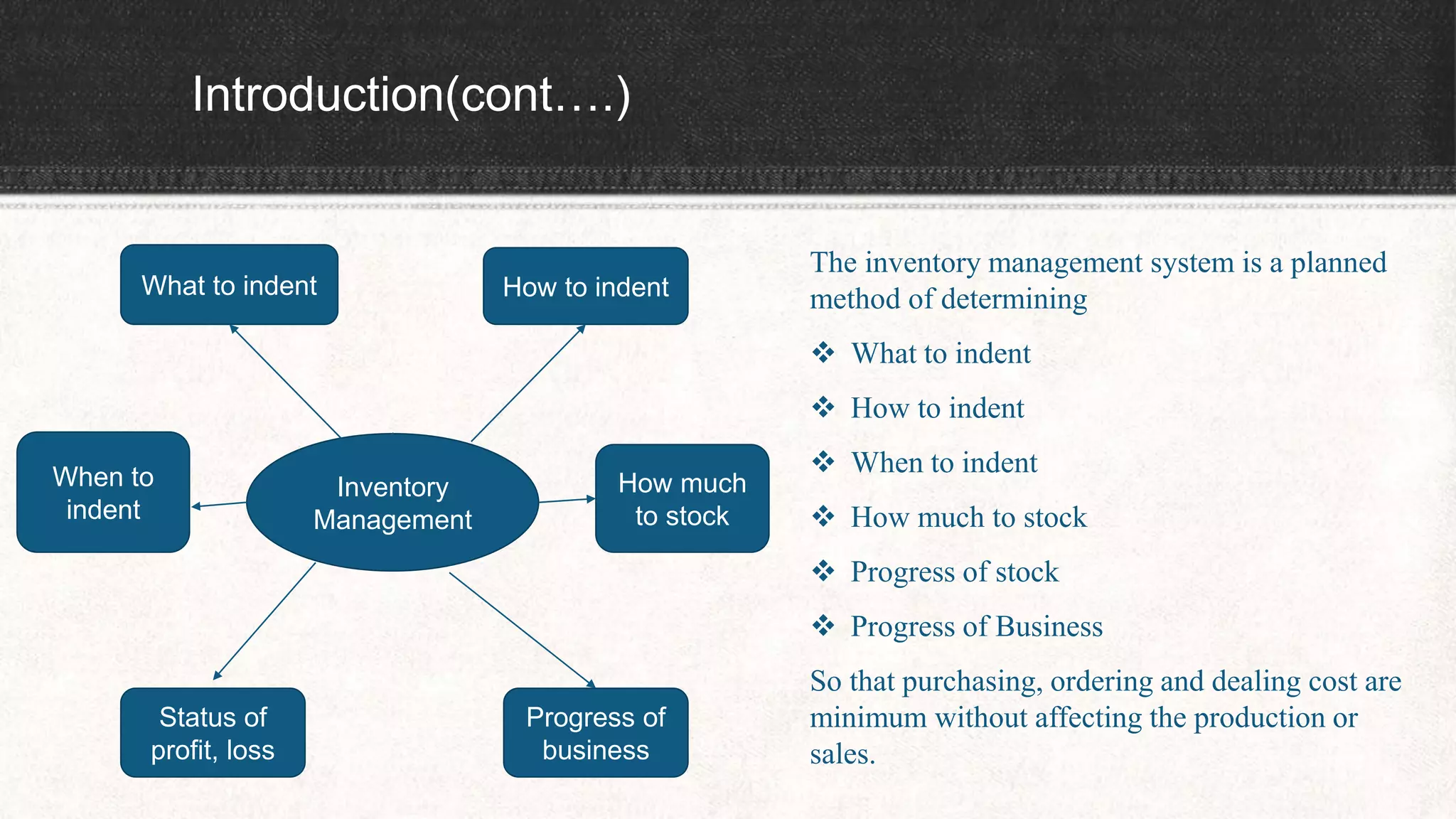 Sales and inventory management | PPTX