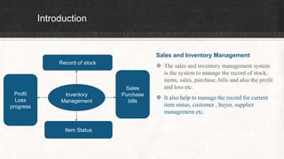 Sales and inventory management | PPTX
