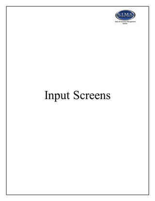 Sales and inventory management system project report | DOC