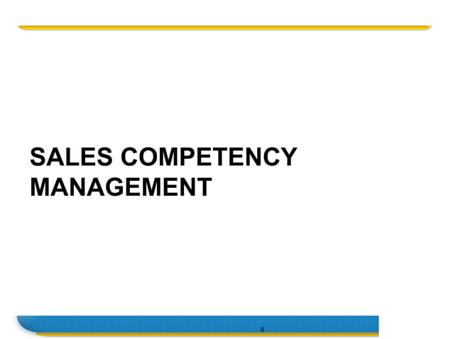 Sales and Marketing Competency Set-up TOM | PPTX
