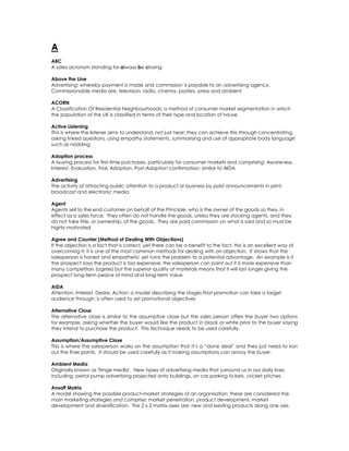 Sales and marketing_terminology | PDF