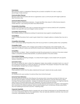 Sales and marketing_terminology | PDF