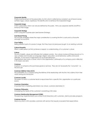 Sales and marketing_terminology | PDF