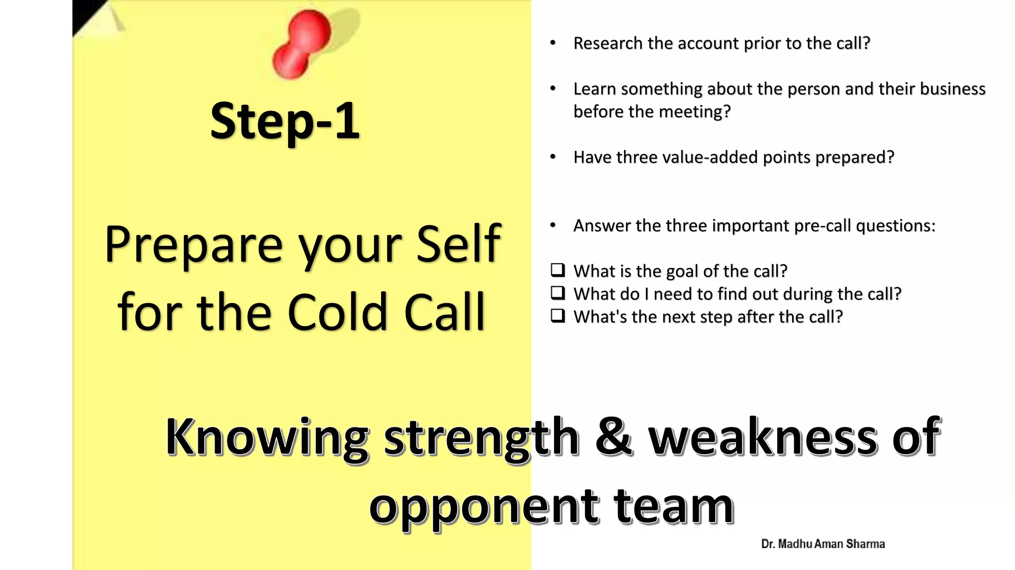 Sales approach Effective Cold Calling | PPTX