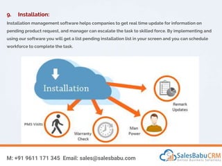 Field service management software - SalesBabu | PPT