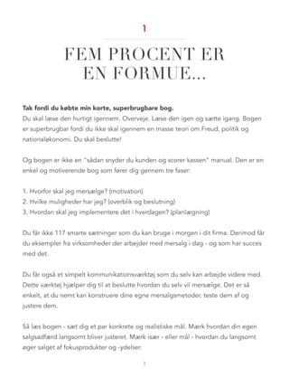 Salesbooster - mersalg | PDF