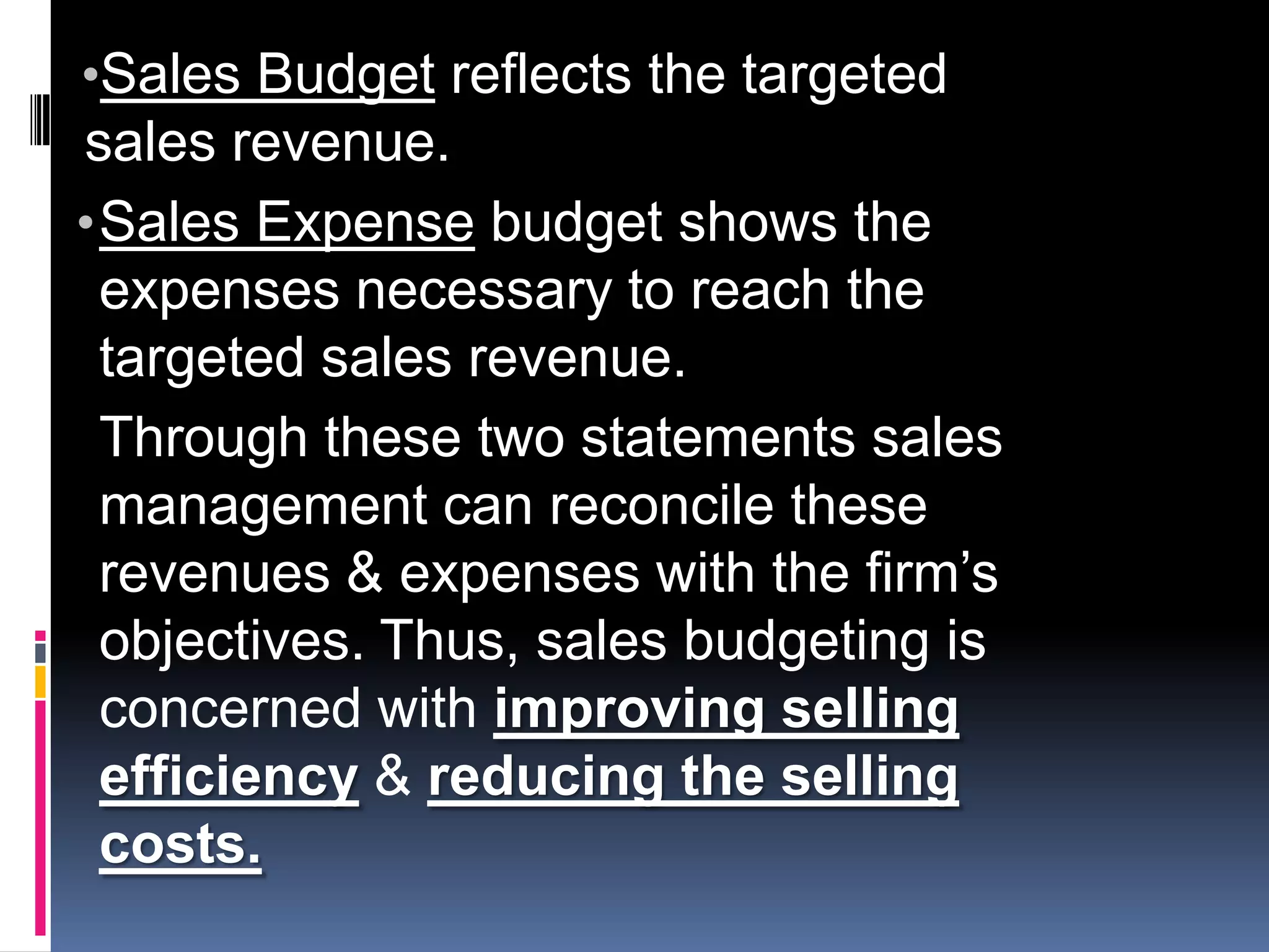 Sales budget | PPTX