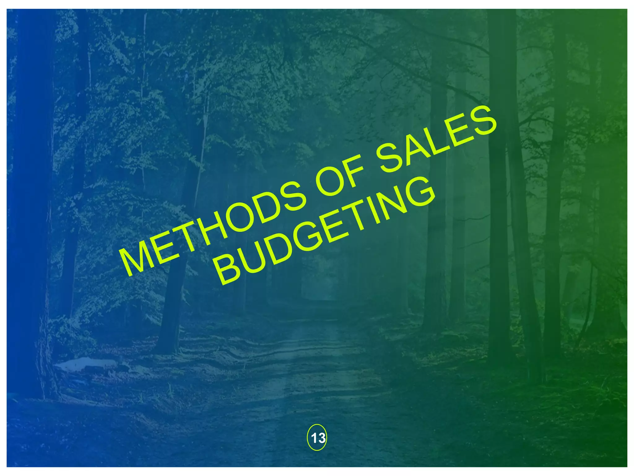 Sales Budgeting | PPT