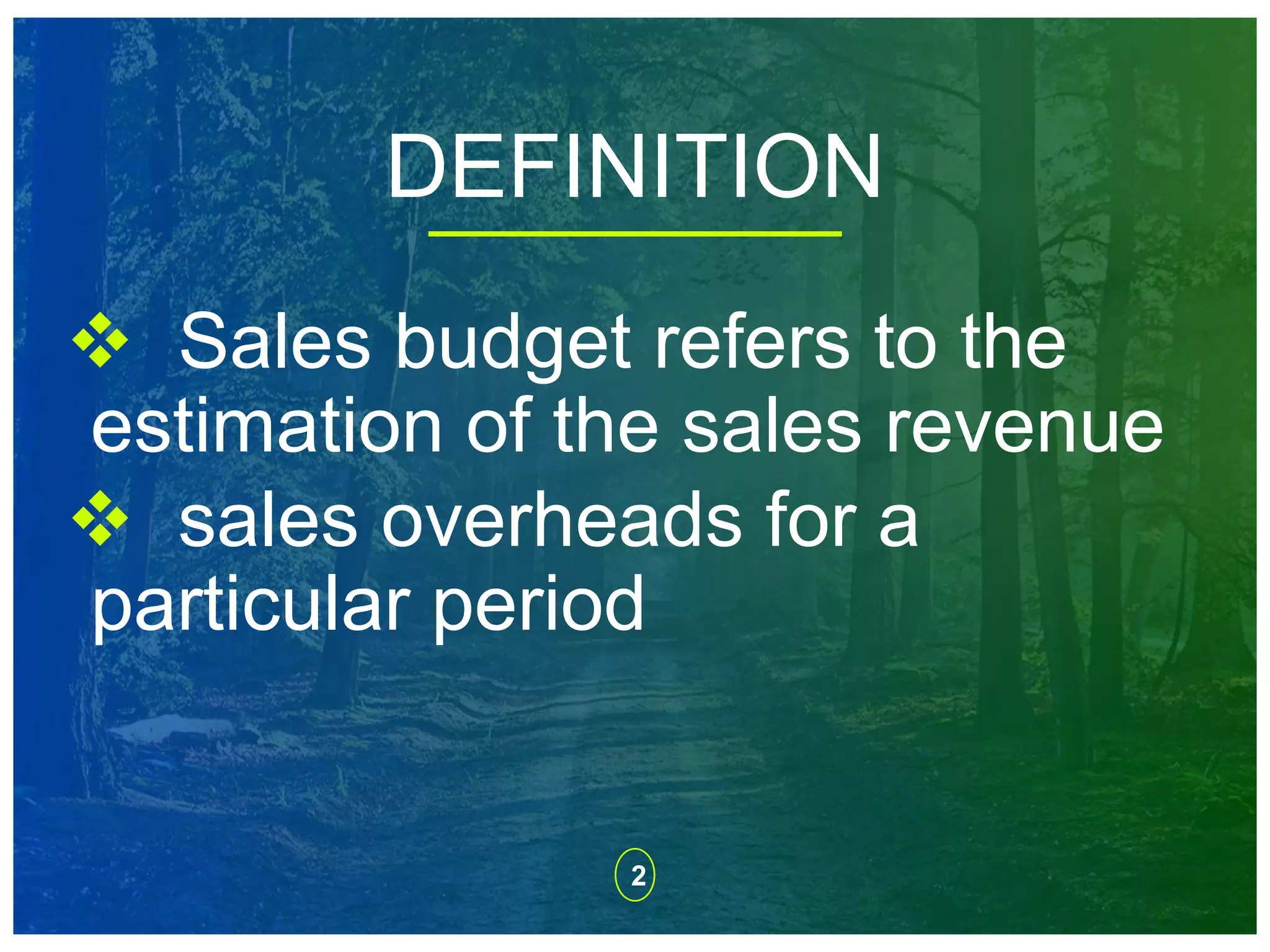 Sales Budgeting | PPTX