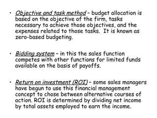 Sales Budgeting Importance & Scheduling of Sales | PPT