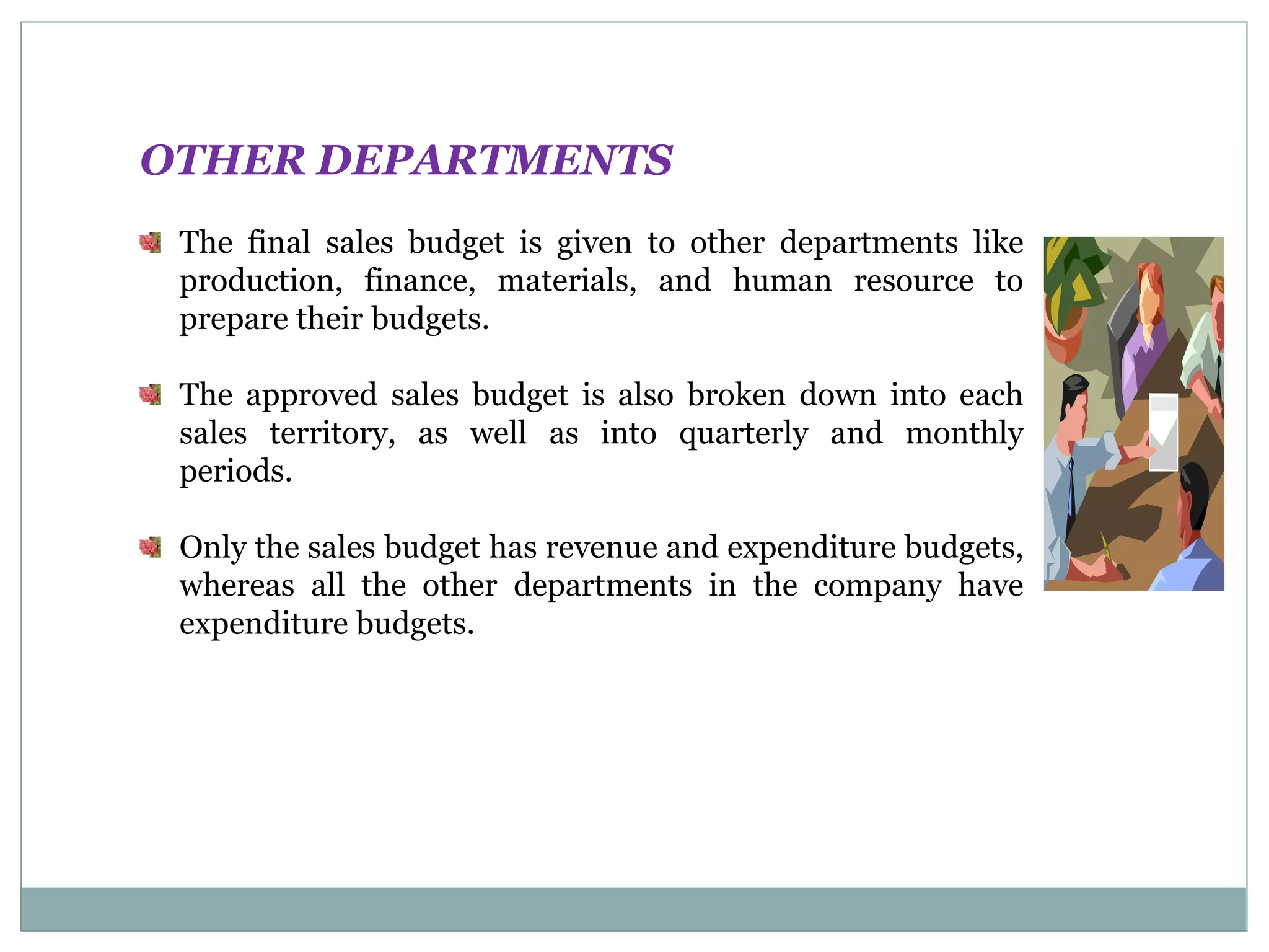 Sales budget process | PPTX