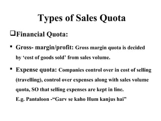 Sales budget, quotas and sales territories | PPT