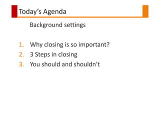 Sales closing(training) presen_fin | PDF