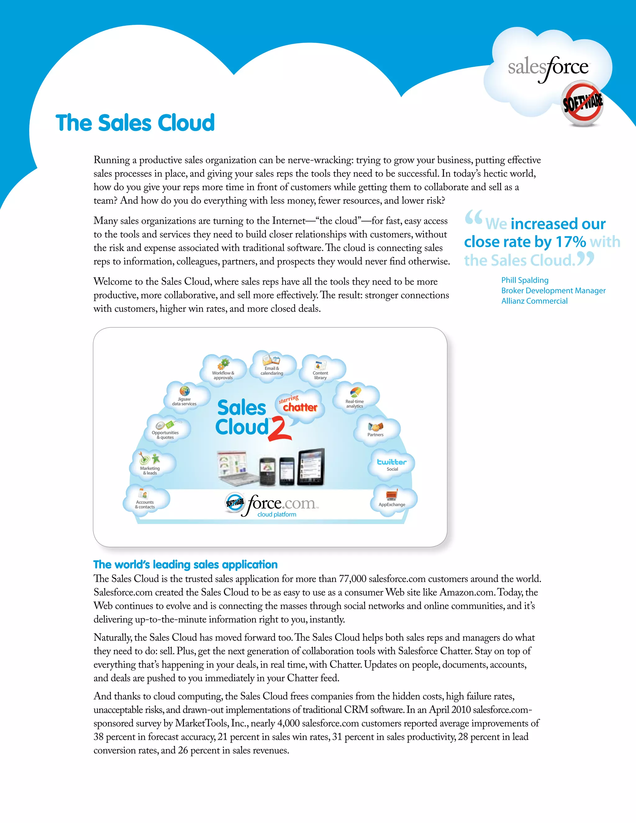 Sales Cloud Datasheet | PDF | Cloud Computing | Internet