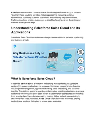 Sales Cloud vs. Service Cloud: Which Solution is Right for Your Business? | PDF
