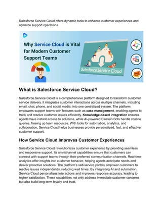 Sales Cloud vs. Service Cloud: Which Solution is Right for Your Business? | PDF
