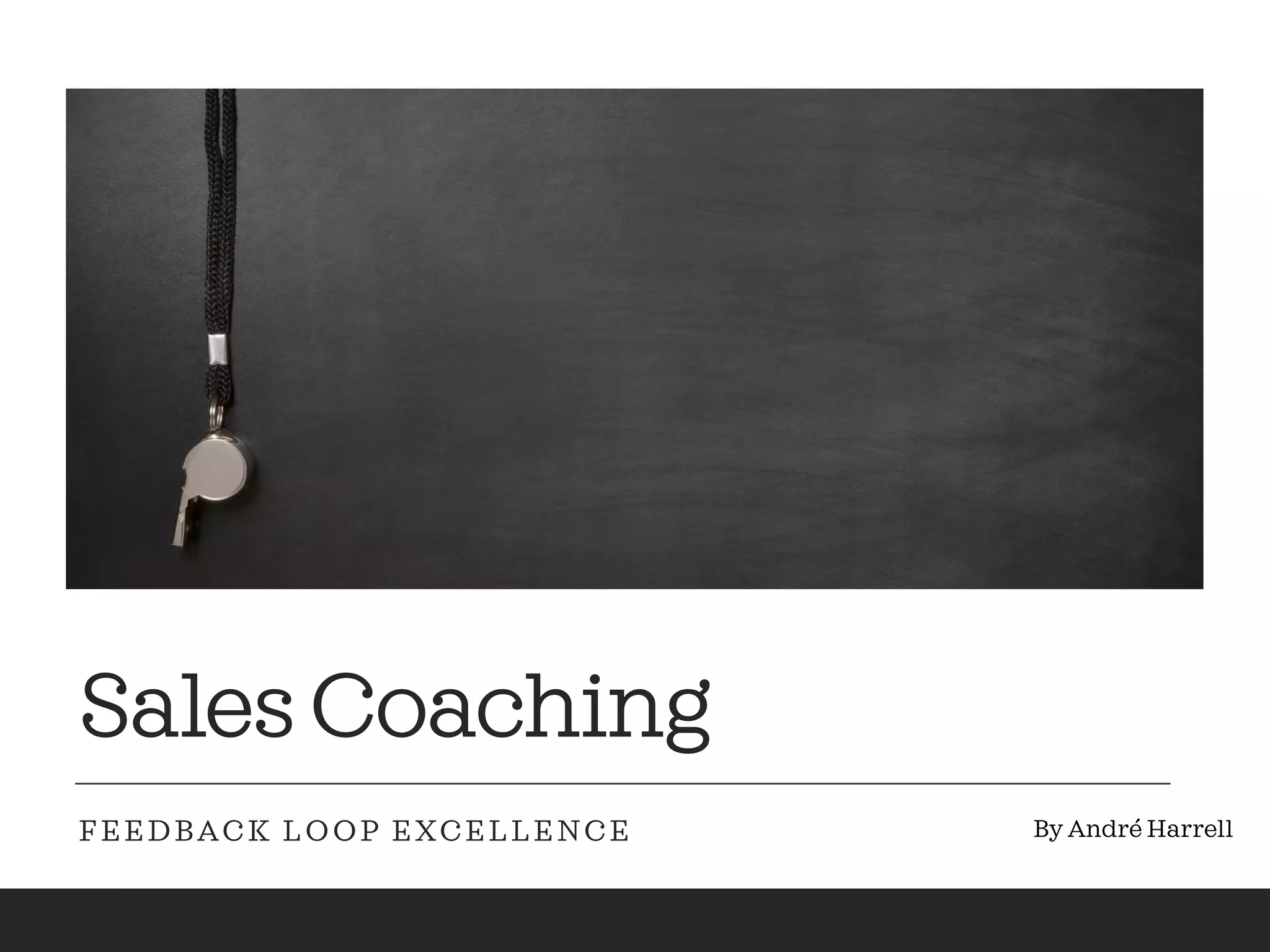 SALES COACHING FEEDBACK LOOP | PPT