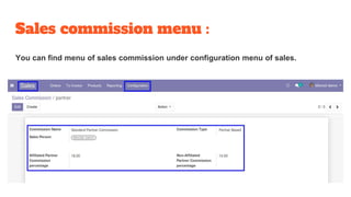 Sales commission from sales invoice payment in odoo | PPTX