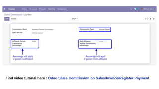 Sales commission from sales invoice payment in odoo | PPT