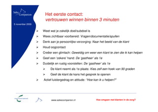 Relatiebeheer in de zorg, hoe omgaan met klanten? | PDF