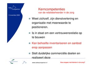 Relatiebeheer in de zorg, hoe omgaan met klanten? | PDF