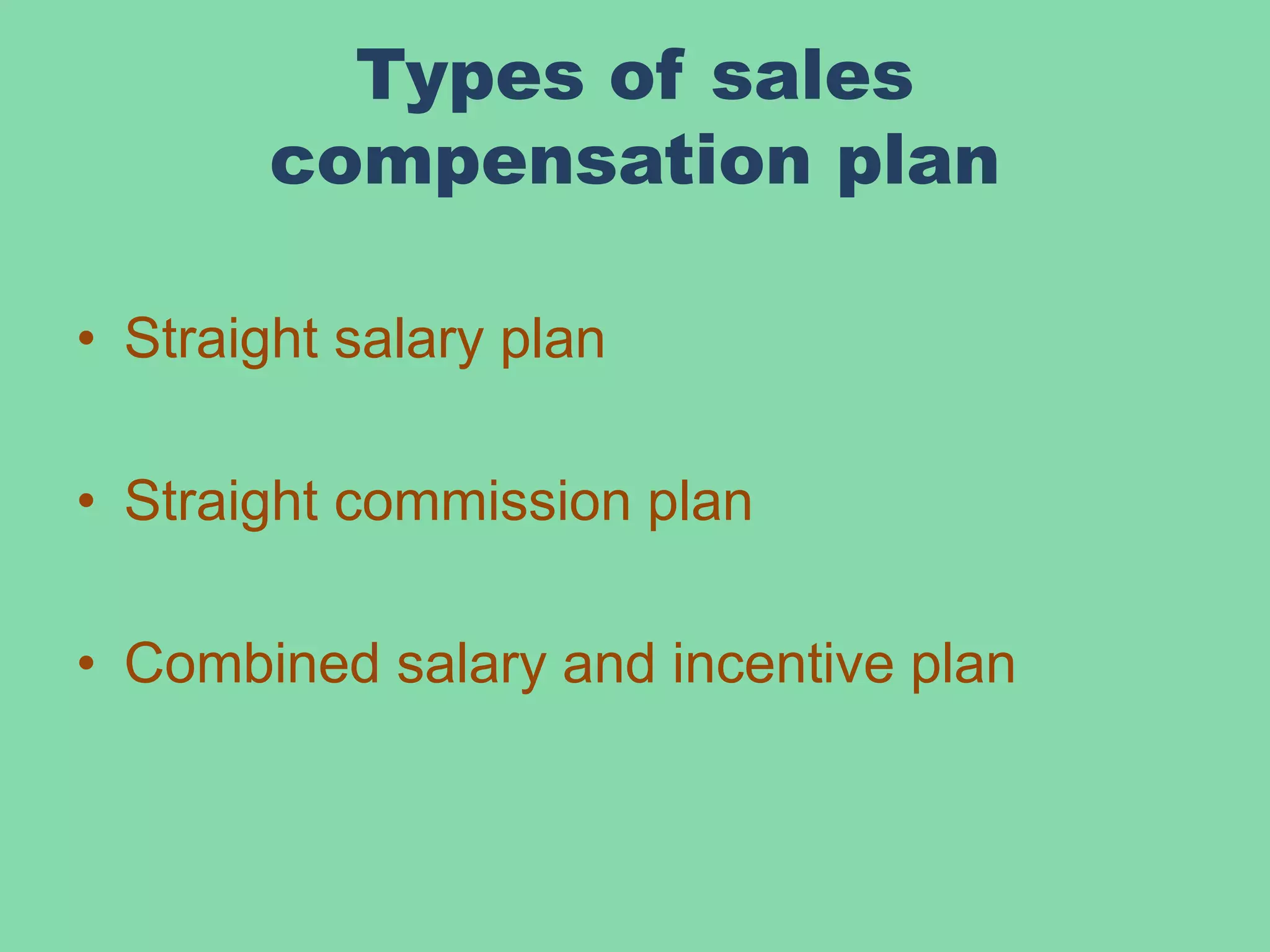 Sales compensation plan | PPTX