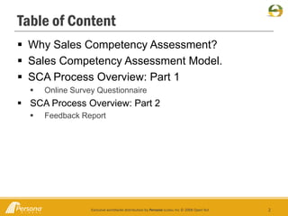 Sales Competency Assessment Marketing ppt. | PDF