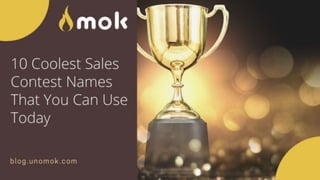 Sales contest names | PDF
