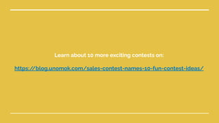 Sales contest names | PDF