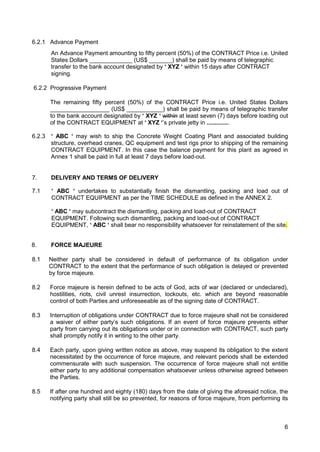Sales Contract For a Coating - CLEAN DRAFT.doc