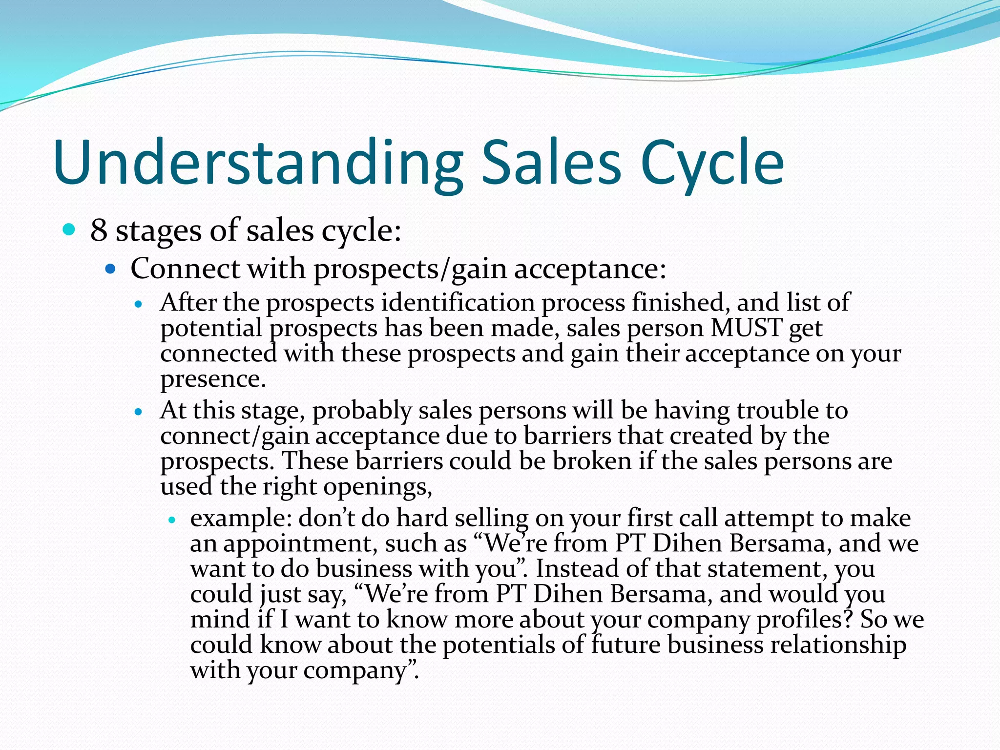 Sales cycle steps for conquering your sales targets(published) | PPTX