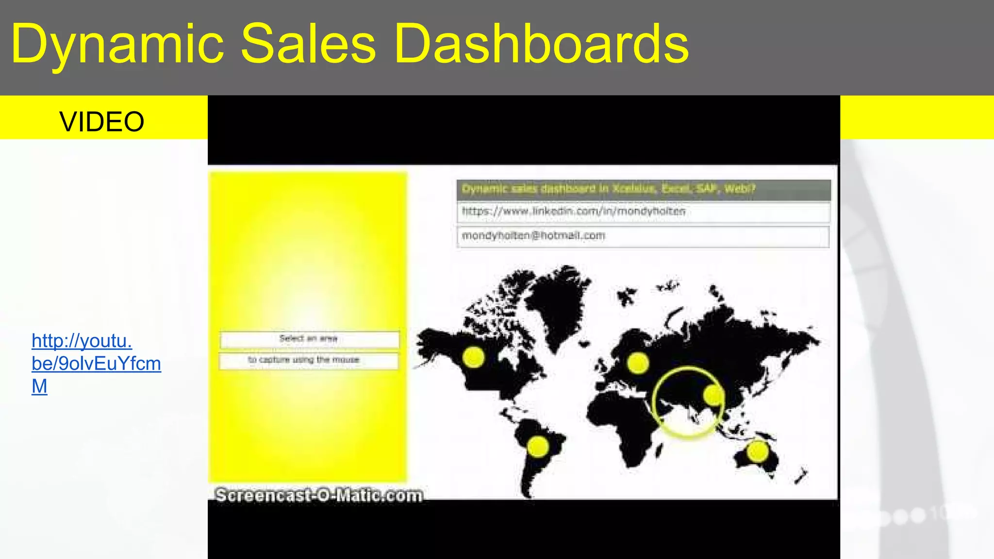 Sales dashboards #excel #xcelsius #sap | PDF