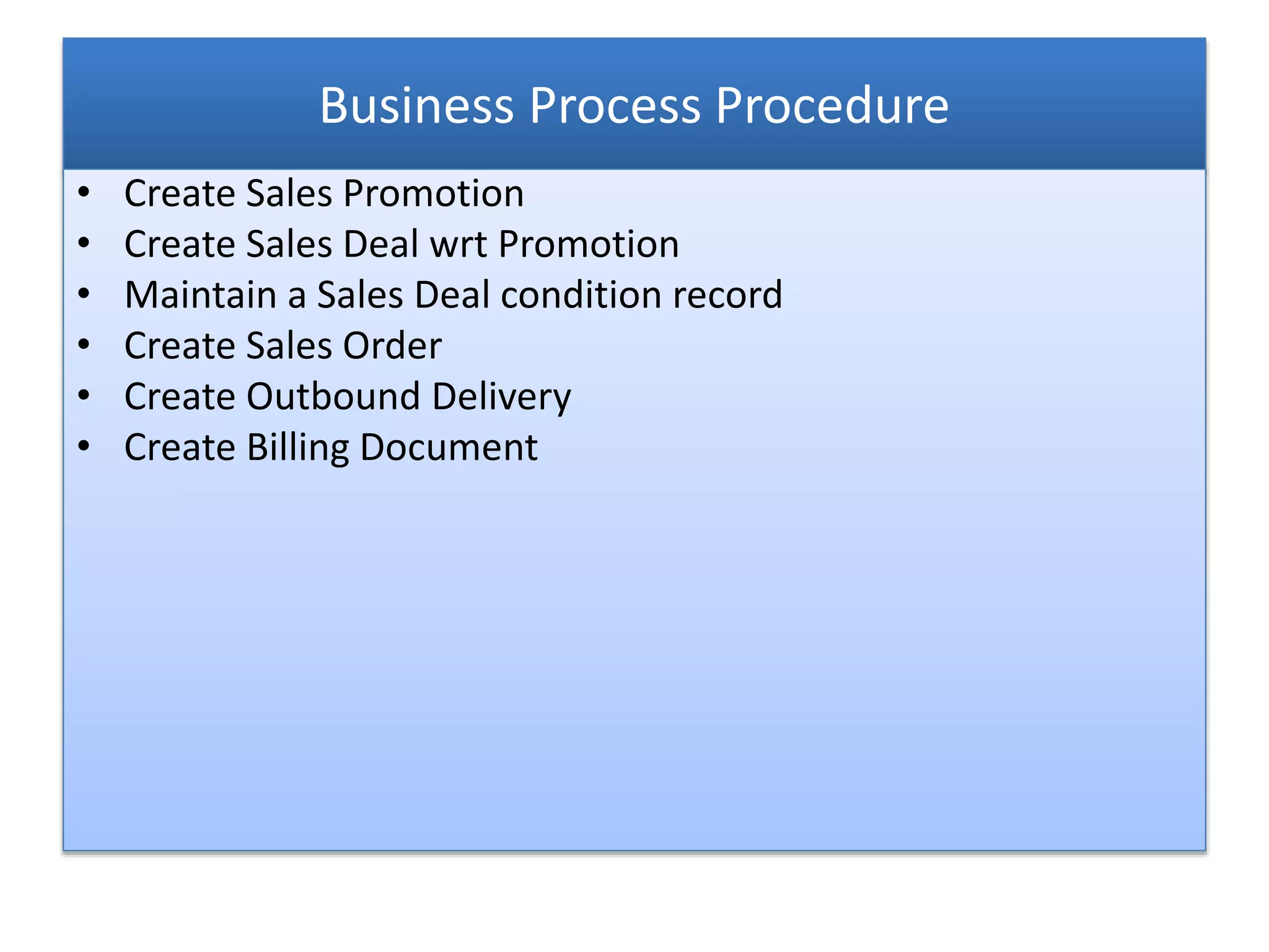 Promotions and Deals in SAP Sales | PPTX