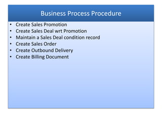 Promotions and Deals in SAP Sales | PPTX