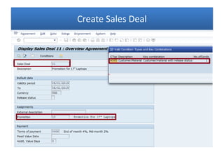 Promotions and Deals in SAP Sales | PPTX